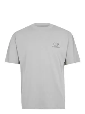 C.P. COMPANY Logo Crew-neck T-shirt - Gray