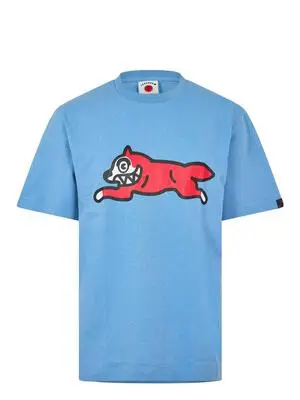 ICECREAM Crew Neck Short-sleeved T-shirt - Blue