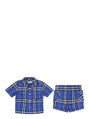 Burberry Classic Plaid Two-piece Set - Blue