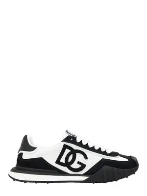 Dolce & Gabbana Dg" Logo Lace-up Sneakers - Black