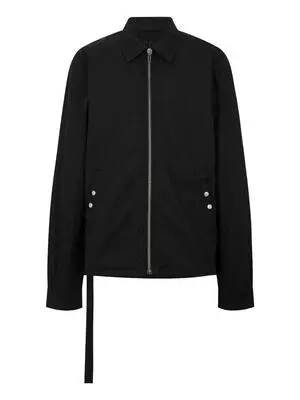 Rick Owens Line-design Zip-up Jacket - Black
