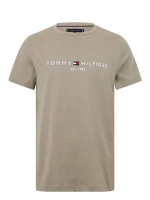 Tommy Hilfiger Logo Short Sleeve T-shirt - Nude