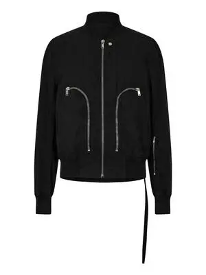 Rick Owens Zip-up Bomber Jacket - Black