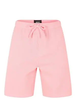 Hugo Boss Waffle Knit Drawstring Shorts - Pink