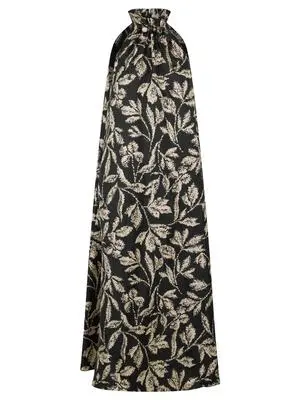 Max Mara Max Mara Sleeveless High-Neck Maxi Dress Black