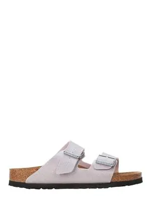 BIRKENSTOCK Suede Slide With Adjustable Buckles - Multicolor