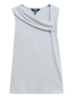 Barbour Barbour Sleeveless Pleated Detail Top Blue