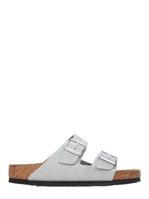 BIRKENSTOCK Birkenstock Glitter Dual-Strap Slide Sandals Gray