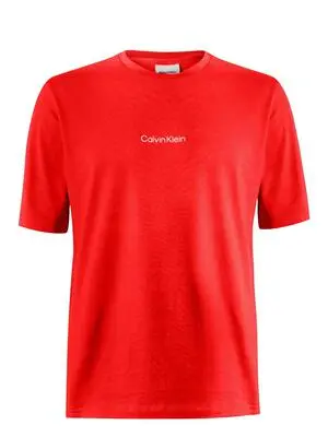 Calvin Klein Solid Color T-shirt - Red