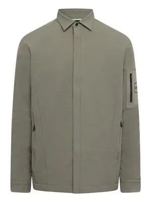 Hugo Boss Collared Overshirt - Gray