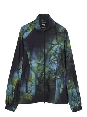 Y3 Printed Zip-up Windbreaker - Black