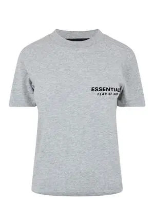 Fear Of God Crew Neck Logo T-shirt - Gray
