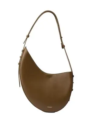Soeur Leather Shoulder Bag - Brown