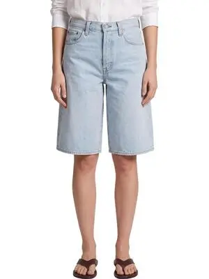 AGOLDE Light Wash Shorts - Denim