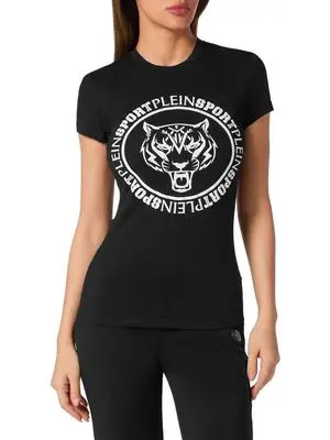 PLEIN SPORT Tiger Graphic T-shirt - Black