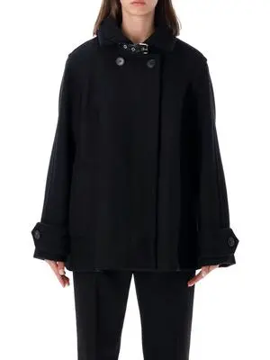 LANVIN Double-breasted Coat - Black