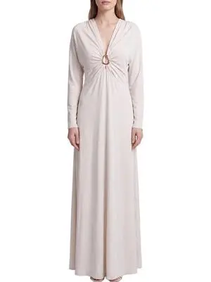 FORTE_FORTE Maxi Dress With Ring Detail - Ivory
