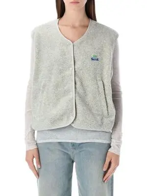 American Vintage Padded Fleece Vest - Ice