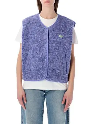 American Vintage AMERICAN VINTAGE Padded Fleece Vest Lavander
