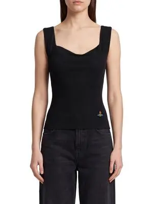VIVIENNE WESTWOOD Ribbed Knit Sweater - Black