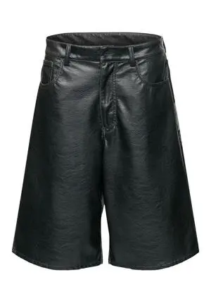 MAISON MARGIELA MM6 Maison Margiela Faux Leather Bermuda Shorts