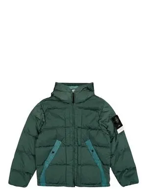 Stone Island Padded Zip-up Jacket - Green