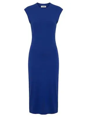 JIL SANDER Midi Dress With Draped Detail - High Tide
