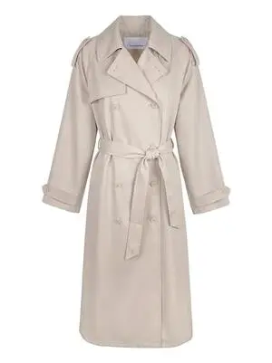THE FRANKIE SHOP The Frankie Shop Fluid Twill Trench Jacket