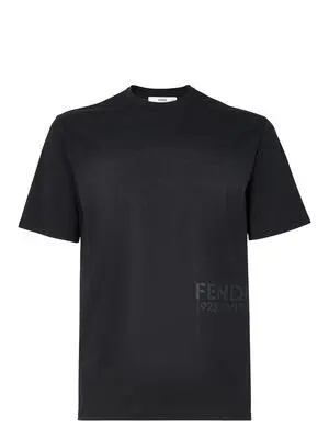 Fendi S Stencil T-shirt - Nerogrigio