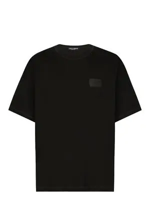Dolce & Gabbana 100% Cotton Polo Shirt - Black