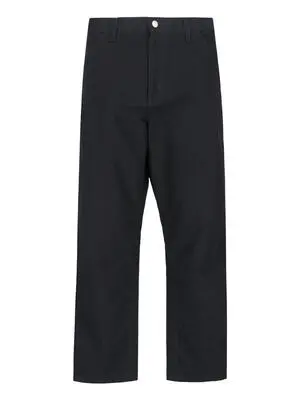 Carhartt Work In Progress 100% Organic Cotton Workwear Trousers - Black