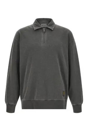 Carhartt Work In Progress Carhartt Wip Long Sleeve Quarter-Zip Polo Shirt Black