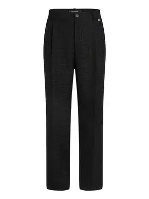 Karl Lagerfeld Bouclé Tailored Pants - Black