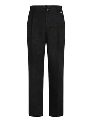 Karl Lagerfeld Bouclé Tailored Pants - Black