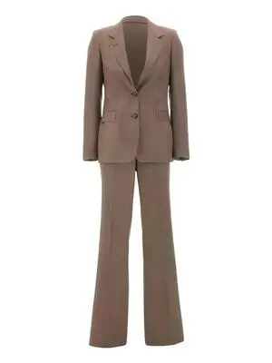 Tagliatore Single-breasted Virgin Wool Suit - Brown