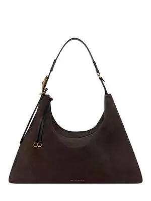 Etro Large Suede Rosette Bag Brown