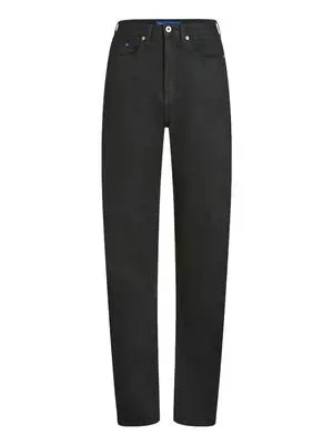Karl Lagerfeld High-rise Straight Coated Jeans - Black