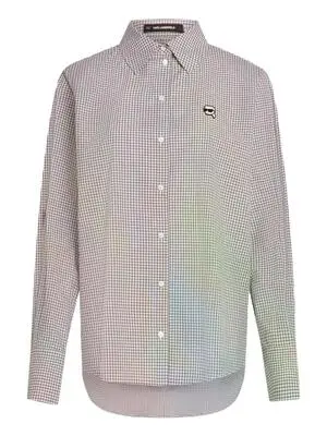 KARL LAGERFELD Karl Lagerfeld Ikon Checked Shirt
