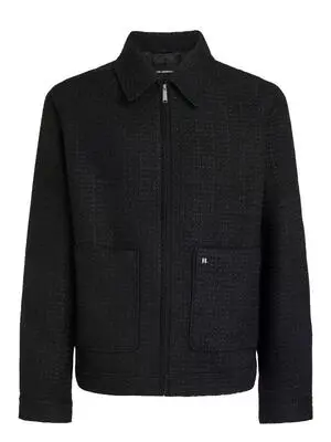 Karl Lagerfeld Bouclé Zip-up Jacket - Black
