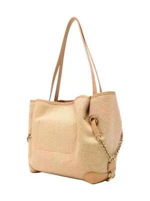 Chloé Raffia Double Carry Bag - Neutrals