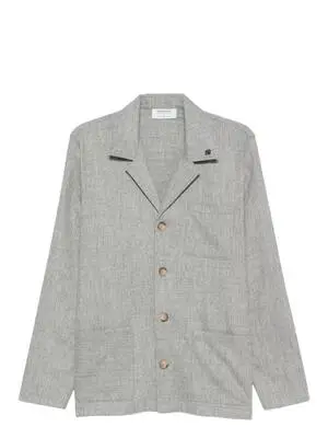 GRAN SASSO Button-up Notched-lapels Shirt - Grey