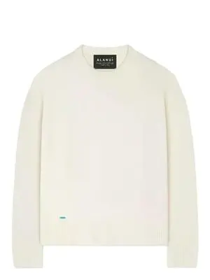 Alanui Crew-neck Fine Knit Sweater - Neutrals