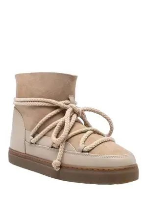 Inuikii Lace-up Suede Boots - Neutrals