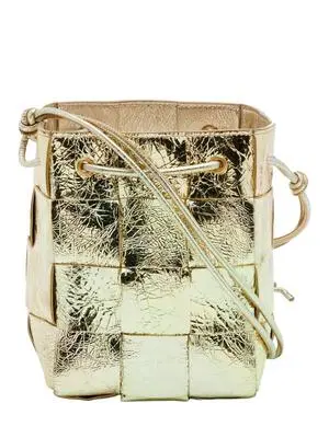 Bottega Veneta Small Cassette Bucket Bag - Gold