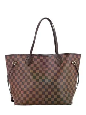 LOUIS VUITTON Damier Neverfull Tote Bag - Brown