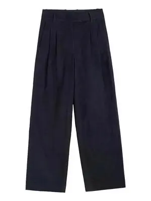 Chinti & Parker Pleated Corduroy Trousers - Blue