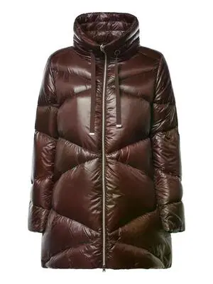 Herno Herno Quilted Hooded Coat Brown