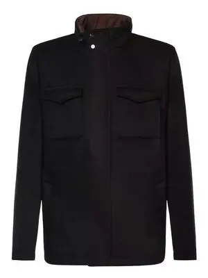 Herno Funnel Neck Jacket - Black