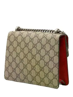 Gucci Small Gg Supreme Dionysus Crossbody Bag - Red