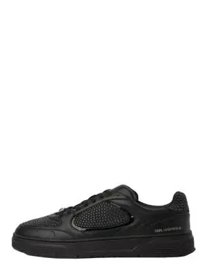 Karl Lagerfeld Embellished Lace-up Sneakers - Black